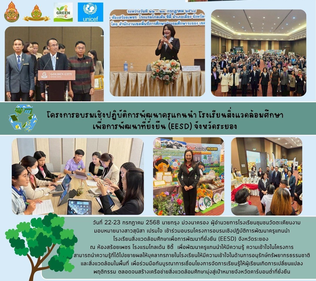 โครงการอบรมเชิงปฏิบัติการพัฒนาครูแกนนำ โรงเรียนสิ่งแวดล้อมศึกษาเพื่อการ ...